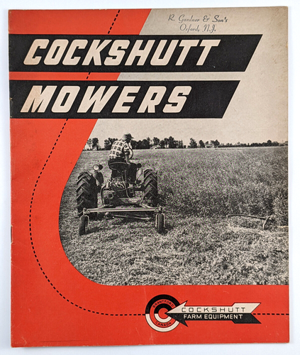 Cockshutt Mowers Tractors Advertising Brochure Cockshutt Farm Equipment ...