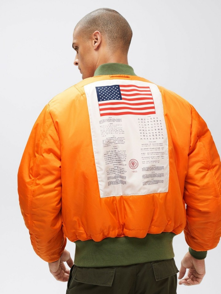 Alpha Industries MA-1 Blood Chit Flight Jacket/Bomber MA1 MJM21300C1 | eBay