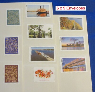 10 Stamped Envelopes - FOREVER 6x9 | eBay