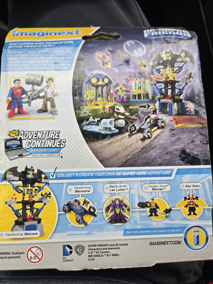 DC Super Friends Fisher Price Imaginext Superman Mettolo New In Box | eBay