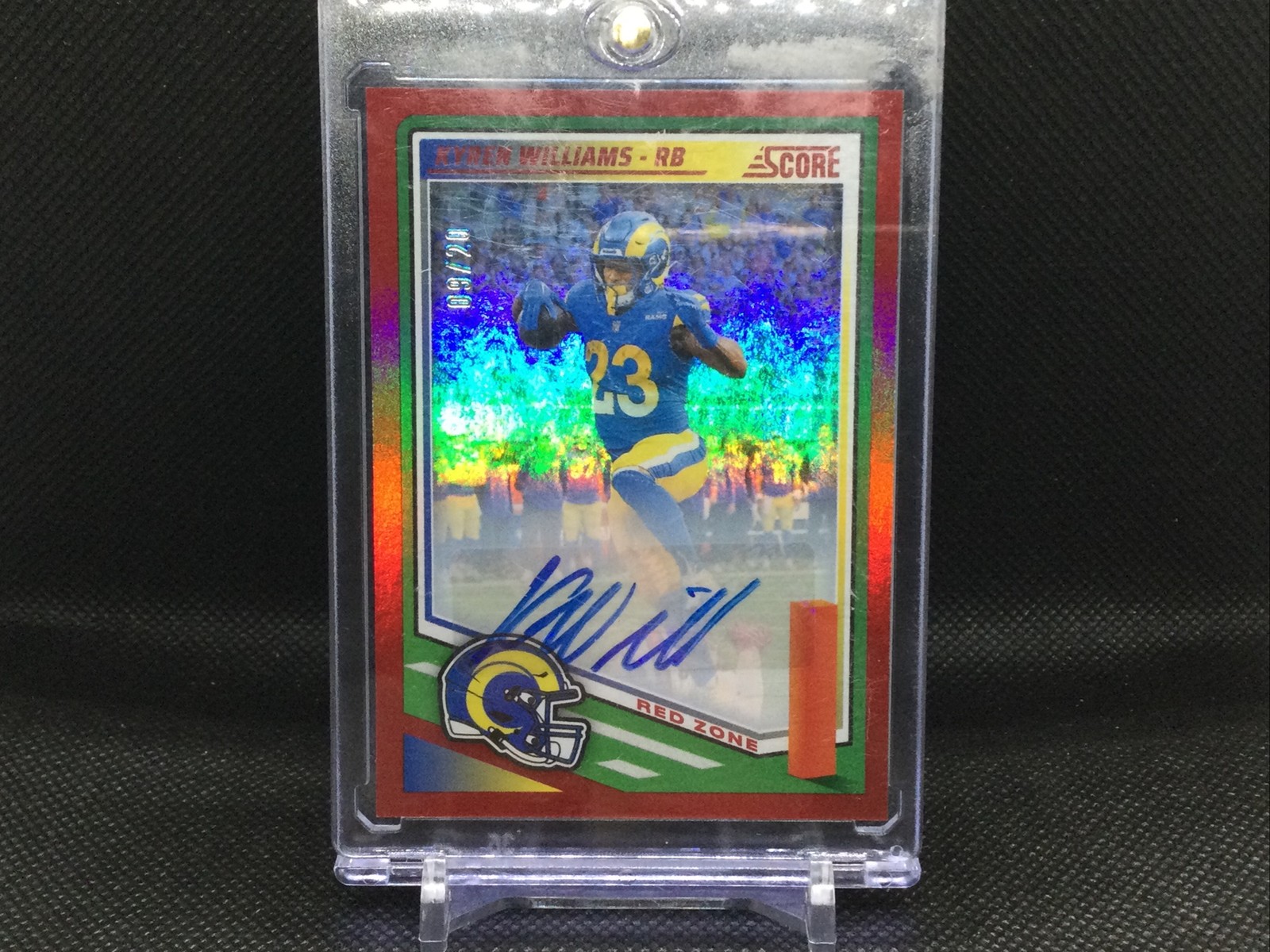 Kyren Williams 2025 Score Red /20 Auto