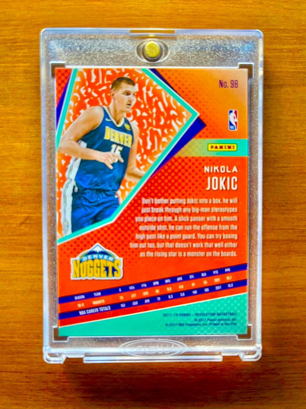 Nikola Jokic RARE SPARKLE REFRACTOR INVESTMENT SSP PANINI NUGGETS MVP ...