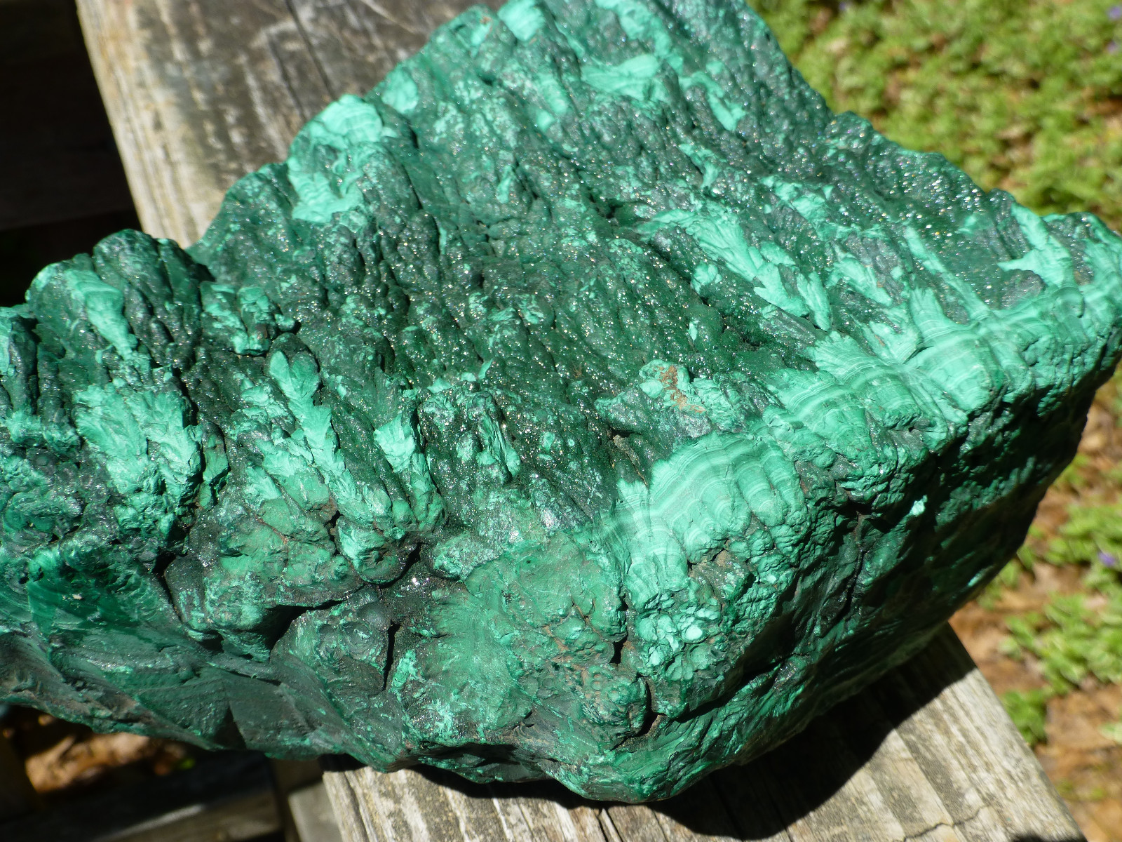 BIG Malachite rock stone specimen 15.2 lbs 9" Natural Untreated | eBay