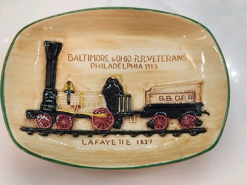 Vtg. Pennsbury Pottery Baltimore & Ohio R.R. Railroad 1837 Ceramic ...
