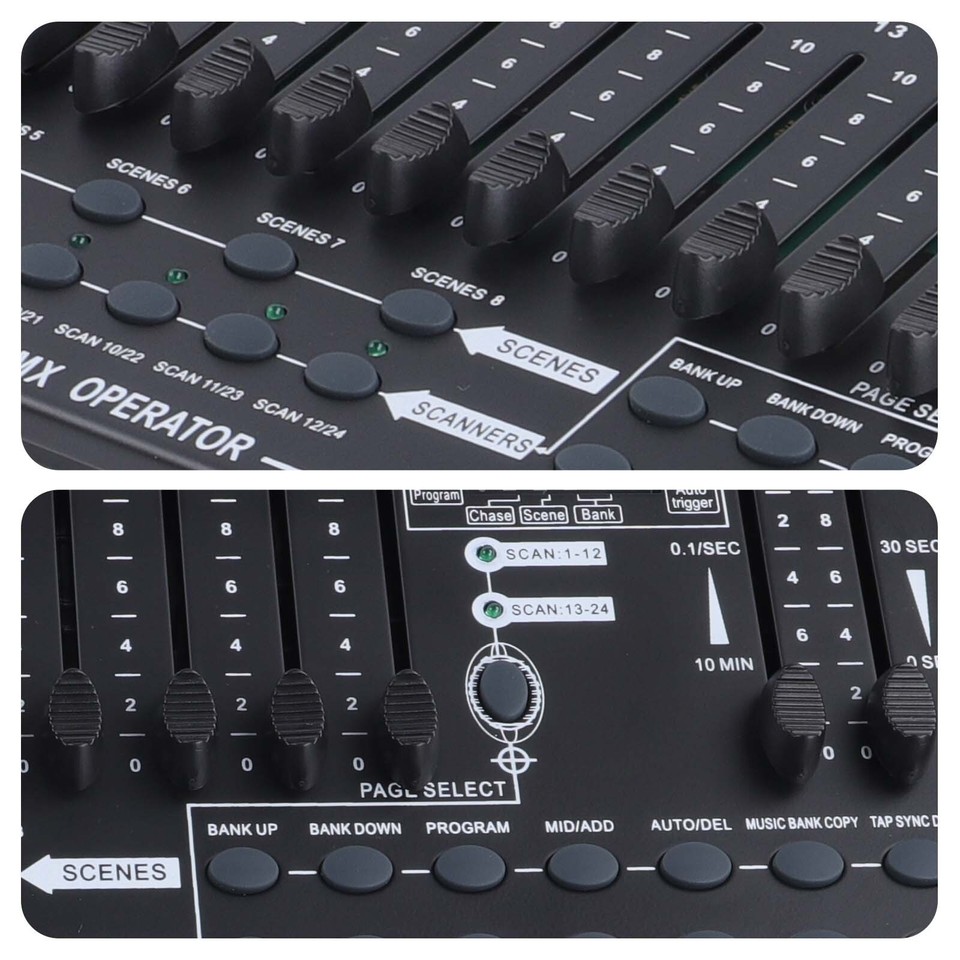 U`King DMX 384Channel DJ Disco Controller Stage Light Mixer Moving Head ...