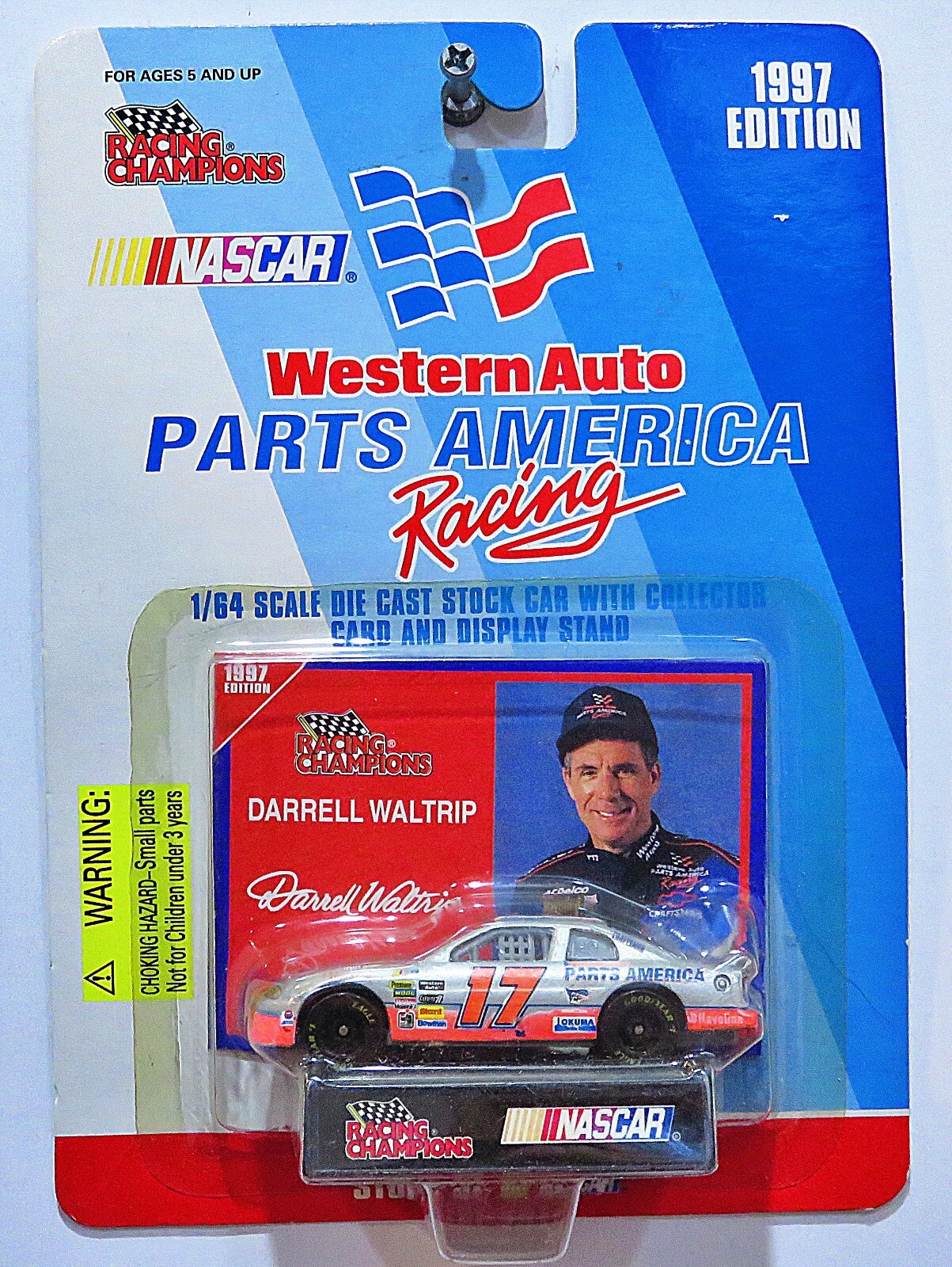 1997 1:64 Racing Champions NASCAR Darrell Waltrip Western Auto #17 ...