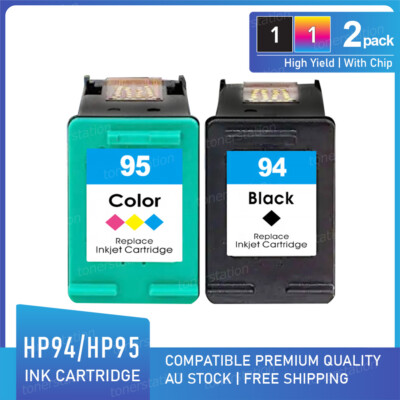 2 Ink Cartridges for HP 94 95 Deskjet 460 460cb 5740 6540 6840 9800 ...
