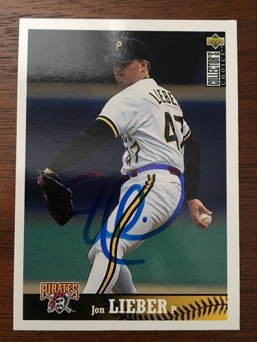 JON LIEBER 1997 TOPPS SC AUTOGRAPHED SIGNED AUTO BASEBALL CARD 431 ...