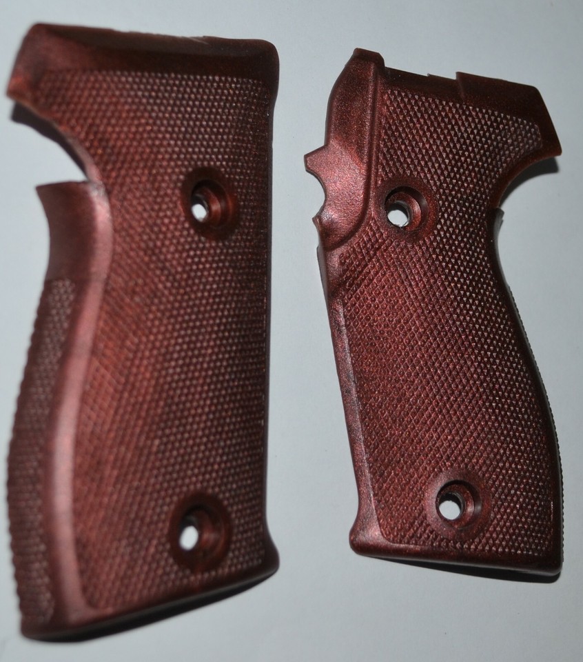 Sig Sauer P225 P6 pistol grips black russet plastic | eBay