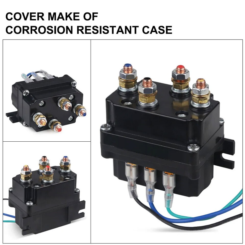 For WARN KFI Winch Solenoid Relay Contactor + Wireless Remote Control ...