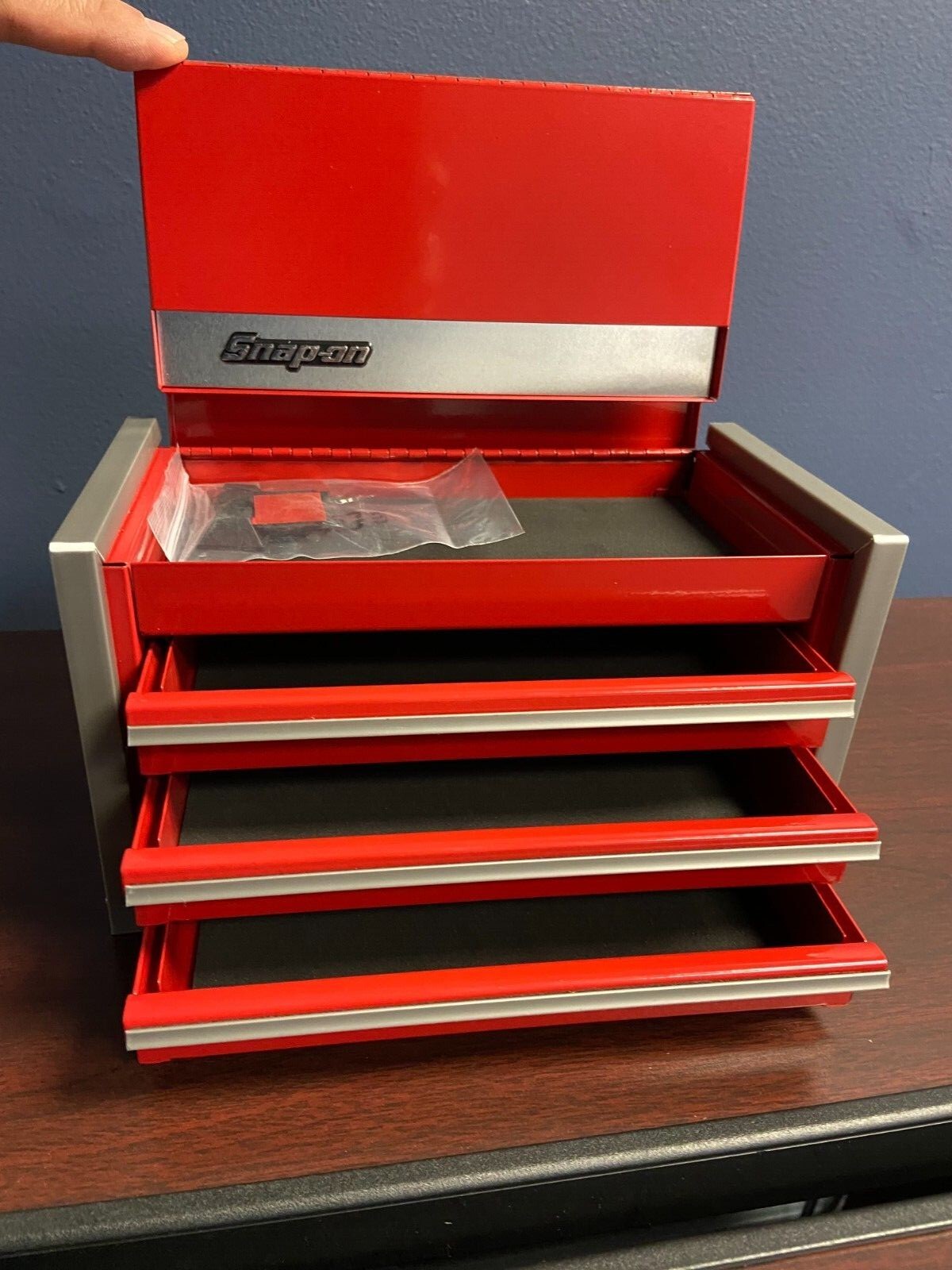 Snap-on Miniature Tool Box Micro Roll Cab Top Chest RED NEW | eBay