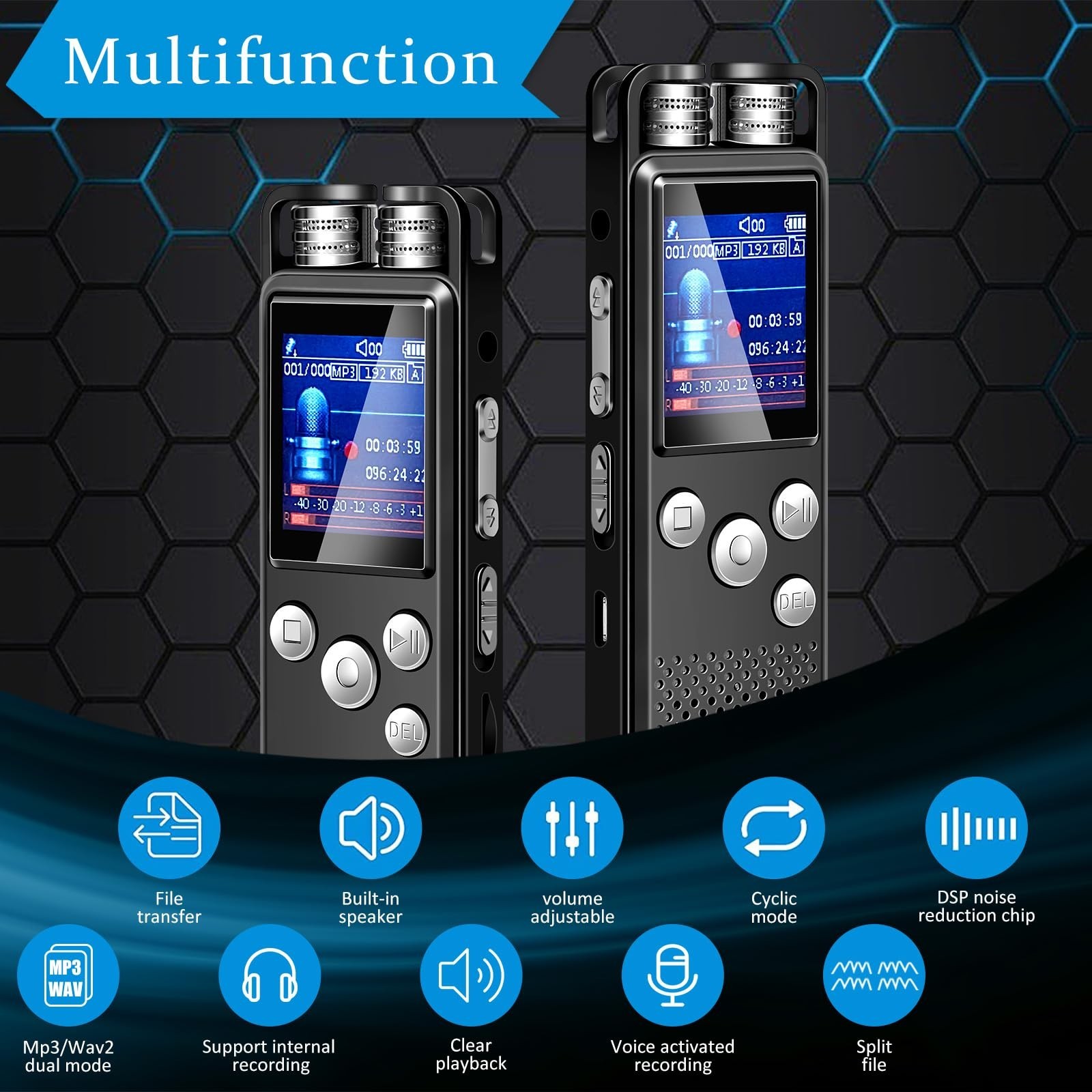 Dunzy 5 Pcs EVP Recorder Ghost Hunting Kit Includes Digital Voice ...