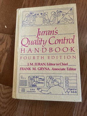 Juran's Quality Control Handbook fourth edition Hardback | eBay