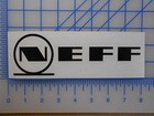 Neff Logo Decal Sticker 3" 5.5" 7.5" 11" Glasses Sunglasses Daily Shirt ...
