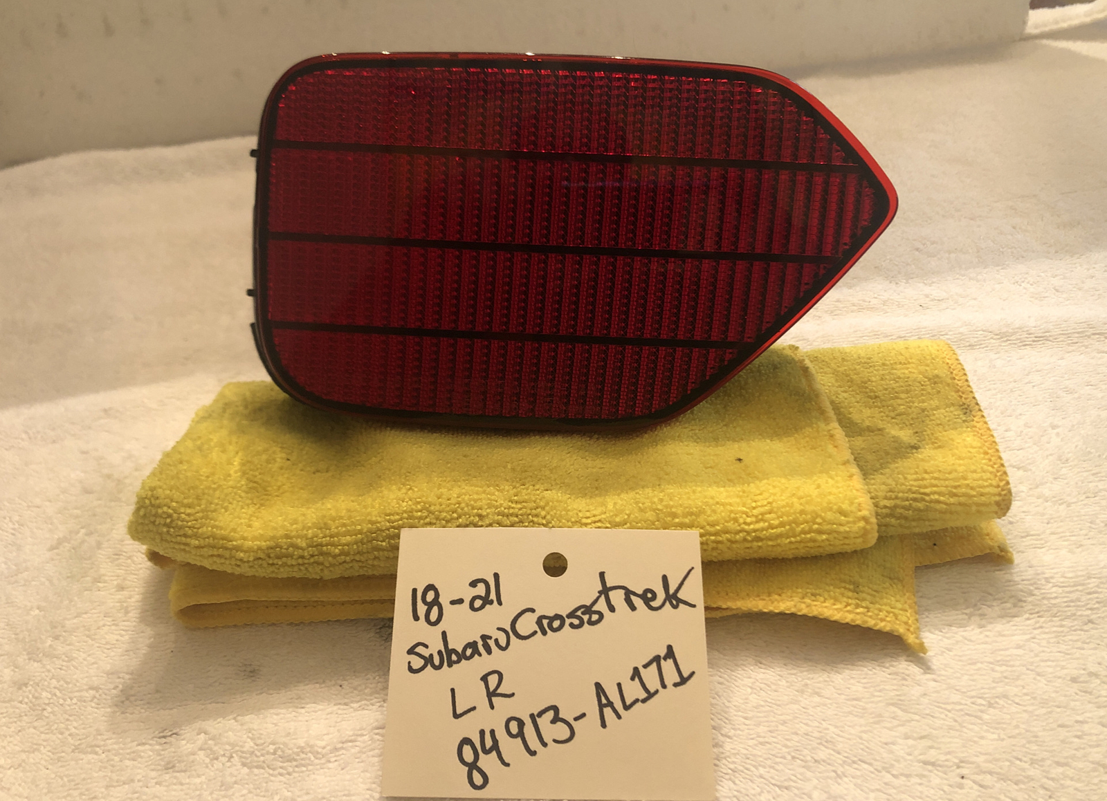 18 thru 21 Subaru CROSSTREK REAR LEFT LOWER BUMPER REFLECTOR | eBay