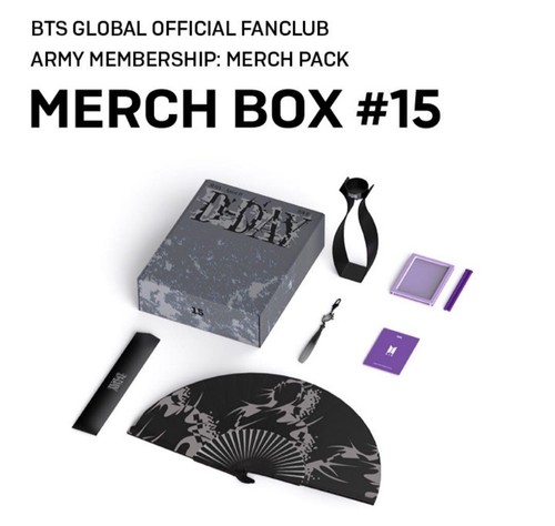 BTS ARMY MEMBERSHIP Merch Pack MERCH BOX #15 SUGA D-DAY Full Set ...