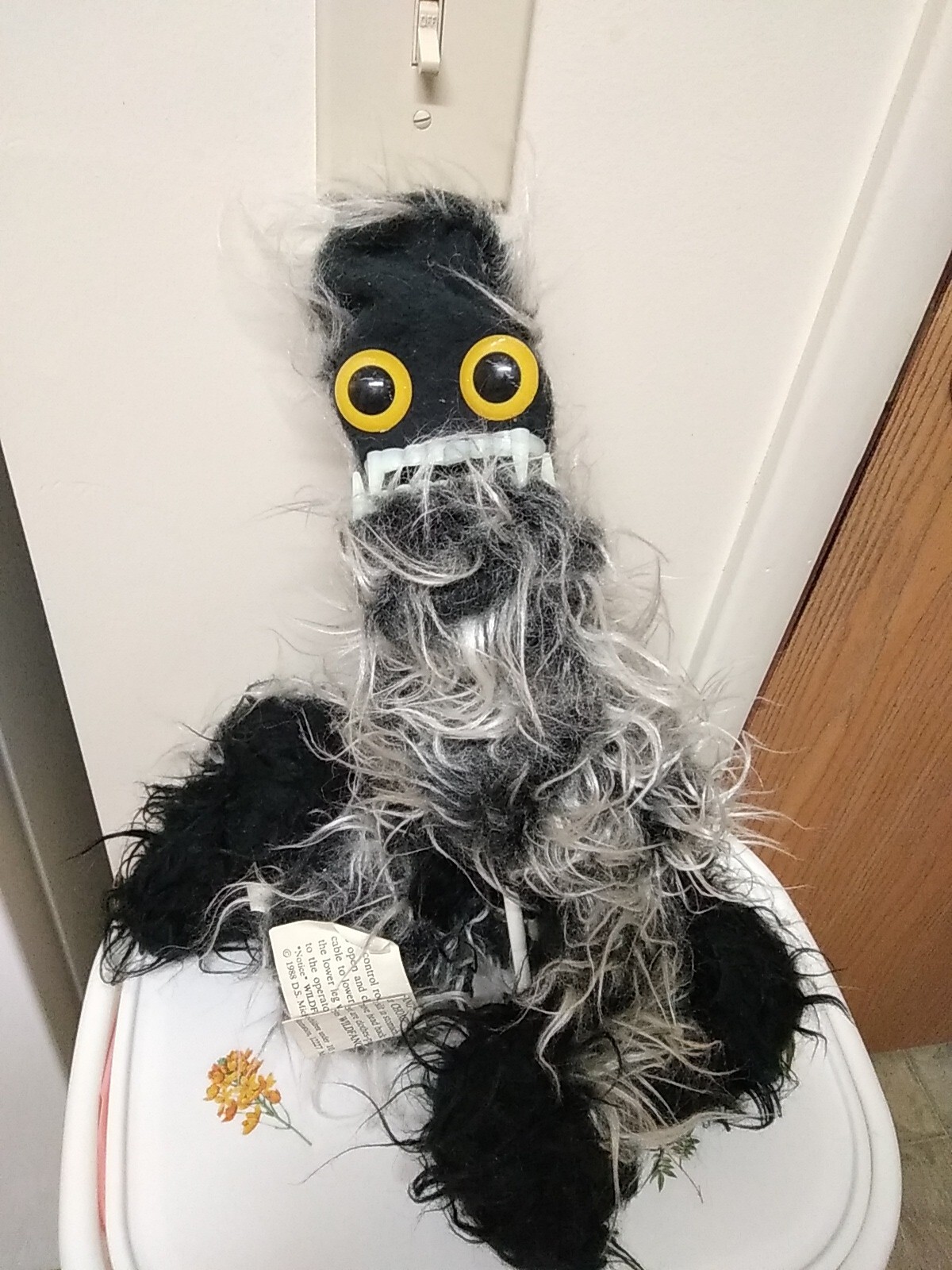 VTG UNUSUAL RARE Creepy 1988 D.S. Michenzi WILDFANG Puppet MOHAIR FUZZY ...