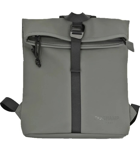 DuChamp London Rubberized Small Foldover Backpack~Charcoal~NEW!!! | eBay