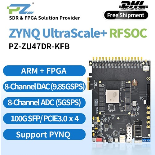 Puzhi FPGA Development Board Xilinx ZYNQ UltraScale+ RFSOC XCZU47DR ADC DAC | eBay