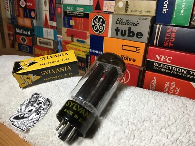 Sylvania 5U4GB BlackPlate DGetter Rectifier Tube ~ Vintage Grail Audio ...