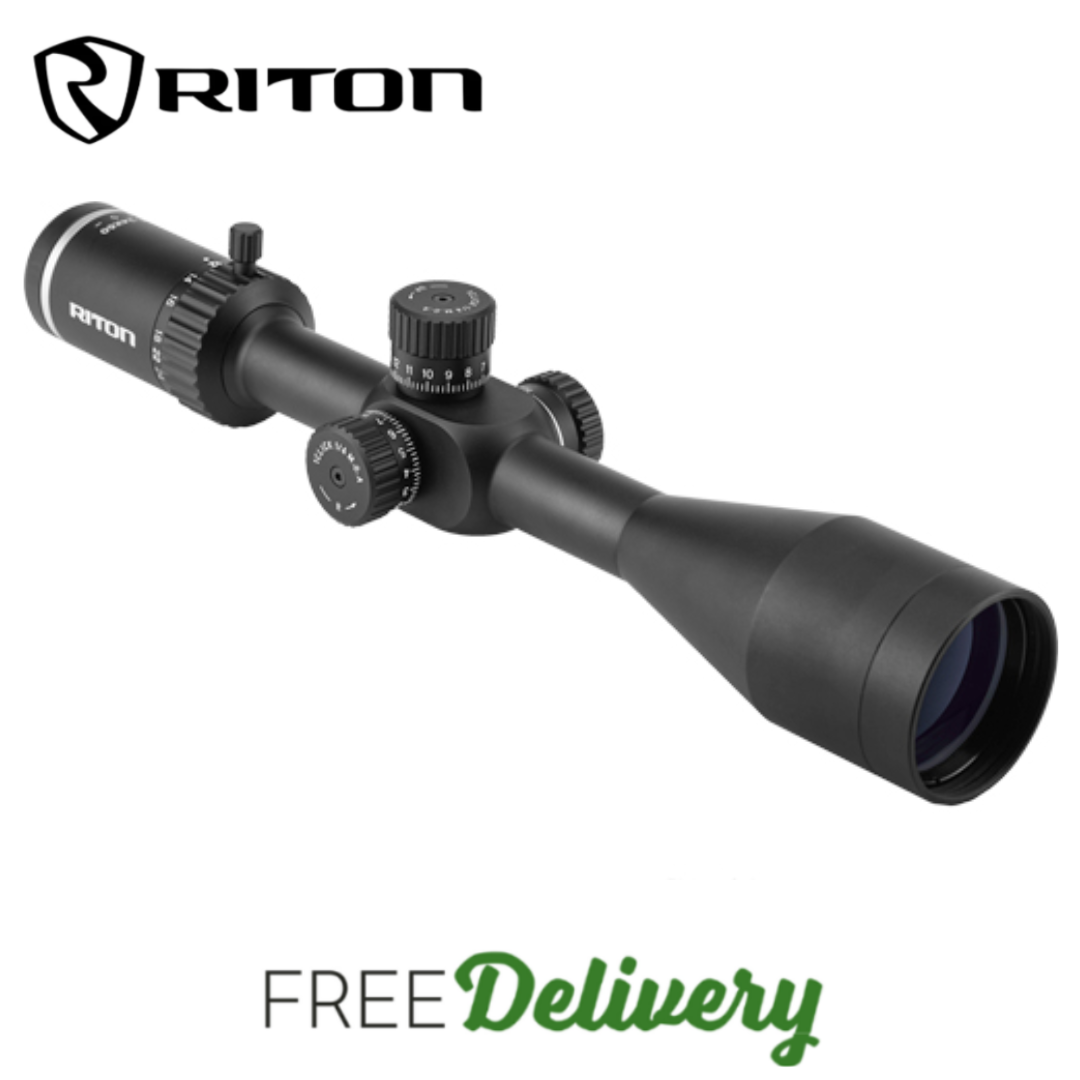 Riton Conquer 1 Rifle Scope 6-24x50 1" Tube, SF MPSR MOA Reticle, FFP ...