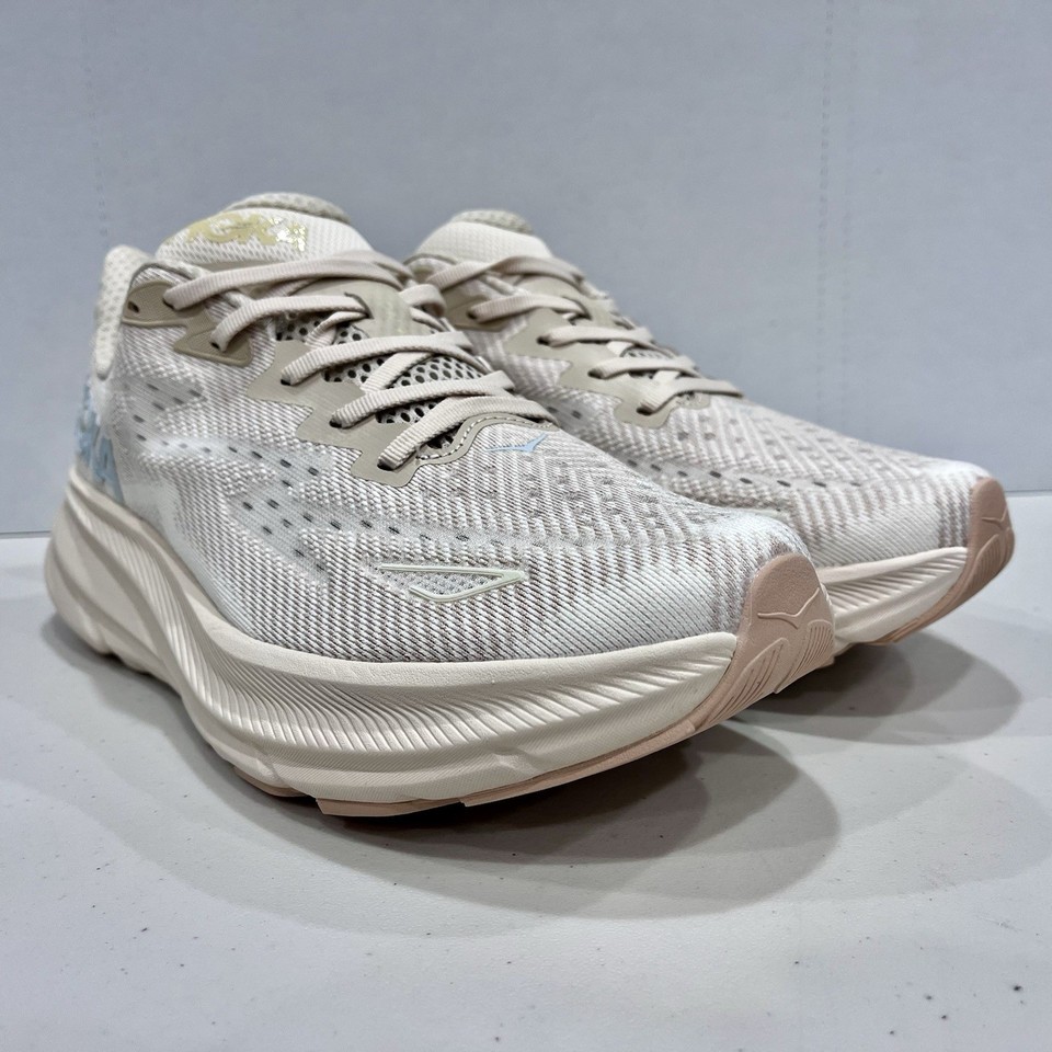 Size 7.5B Hoka Clifton 9 Women’s Running Shoes Beige New | eBay