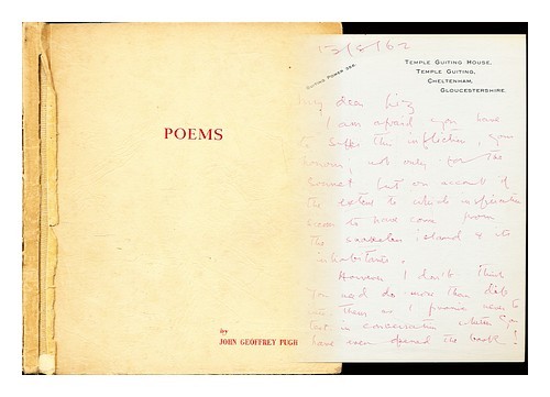 Pugh, John Geoffrey Poems by Pugh 1962 Hardcover | eBay