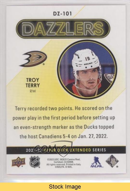 2021-22 Upper Deck Extended Series Dazzlers Pink Troy Terry #DZ-101 ...