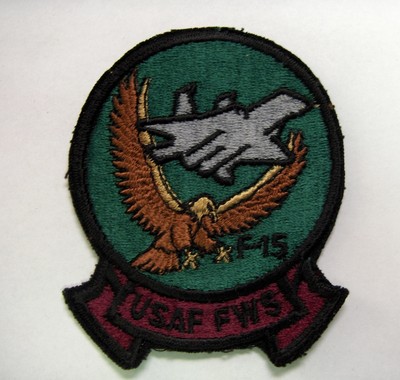 USAF FWS Fighter Weapons School F-15 ORIGINAL VINTAGE MINT SUBDUED ...