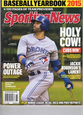 Baseball Yearbook 2015 Sporting News Magazine -JOSE BAUTISTA BLUE JAYS ...