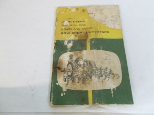 John Deere RG2 RG4 RG6 RG430 RG630 Row-Crop Cultivator Operator's ...