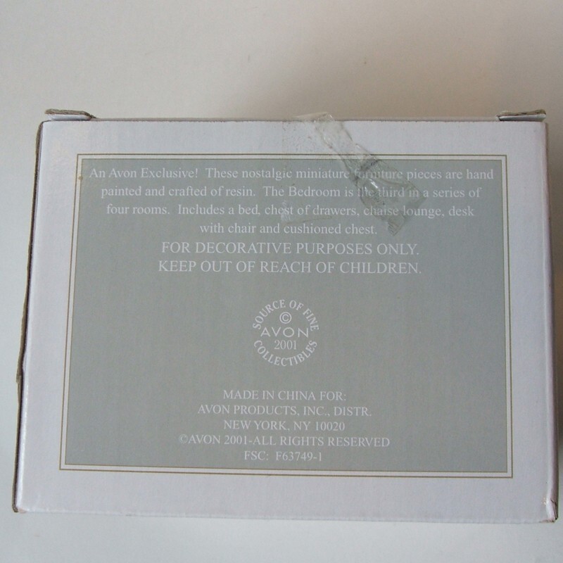 Avon Victorian Memories Miniature Furniture Patio and Bedroom New old ...