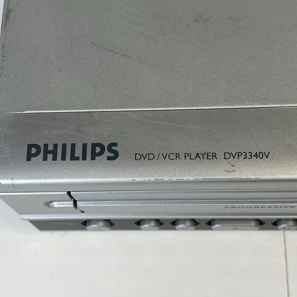 Philips DVD VCR Player Combo Model DVP3340V 4 Head Hi-Fi No Remote ...