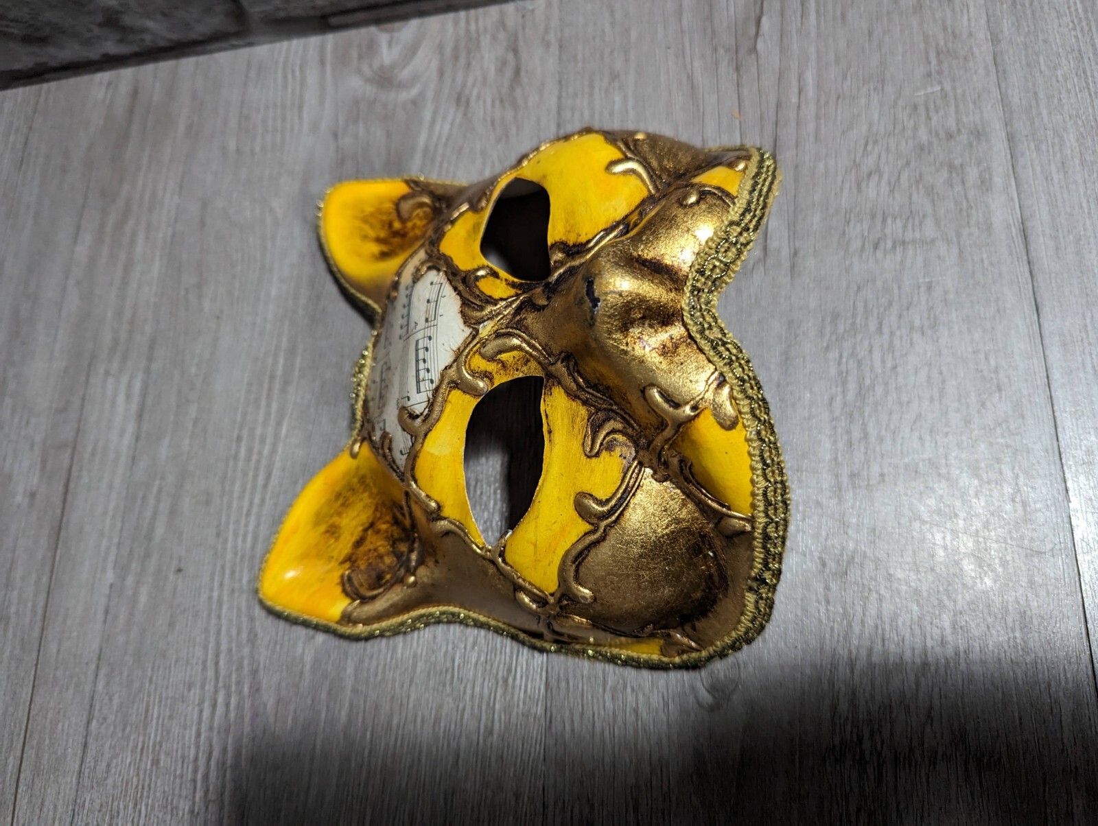 Venezia Hand Painted Cat Masquerade Mask Made in Ital… - Gem