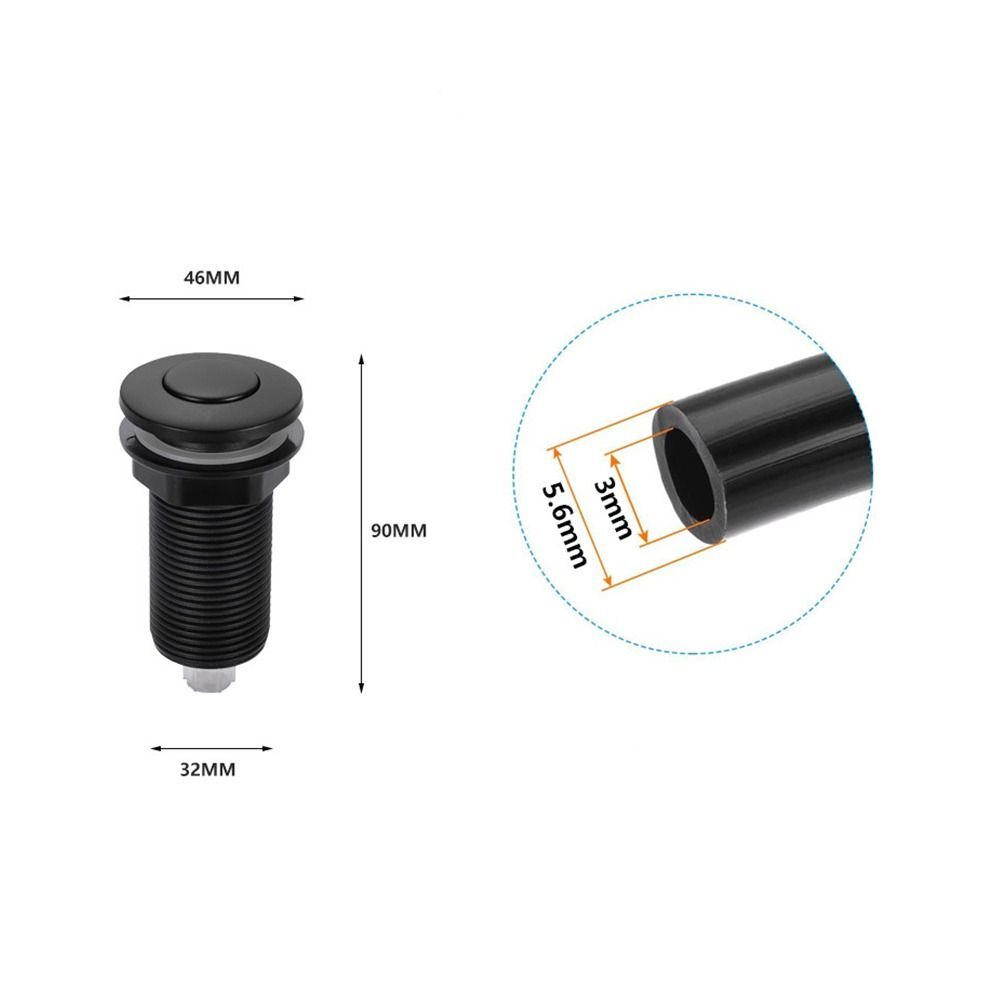 Plastic Chrome Garbage Disposal Button Air Switch Button Assembly Sink ...