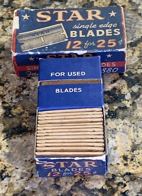 1940’s Star Brand Razor Blades NOS 12 blades 3.25” send it | eBay