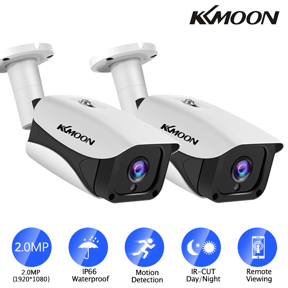 2X KKMOON 1080P Security Camera Outdoor Surveillance For Analog DVR ...