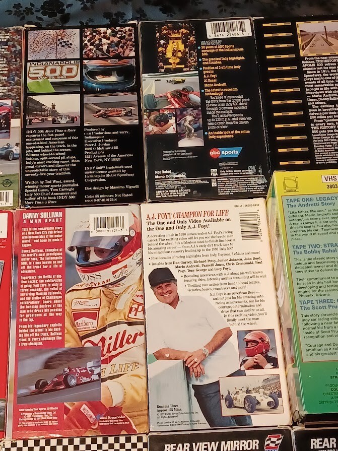 Indy Racing Car - Vintage VHS Video Collection - CART IRL Indy ...