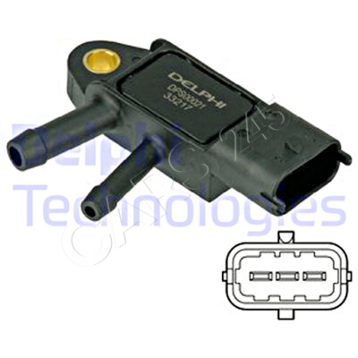 DELPHI Exhaust Pressure Sensor For VOLVO OPEL VAUXHALL SUZUKI C30 S40 ...