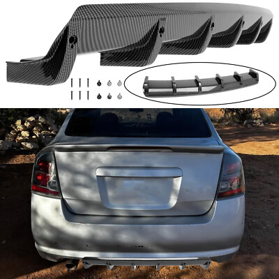 Rear Bumper Diffuser Spoiler Splitter Lip Body Kit Carbon Look For ...