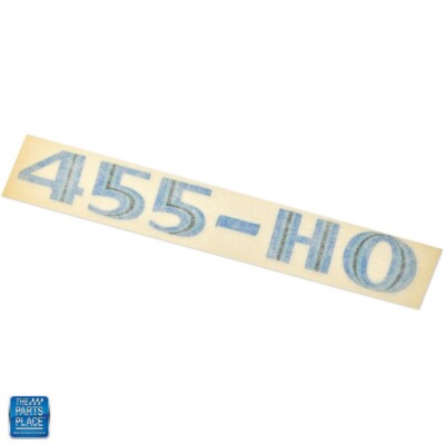 1975 Firebird Trans Am "455-HO" Hood Scoop Decal Light Blue Dark Blue ...