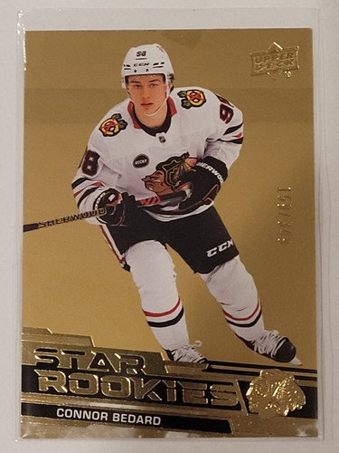 2023-24 Upper Deck Star Rookies #1 Connor Bedard Rookie Card RC Gold ...
