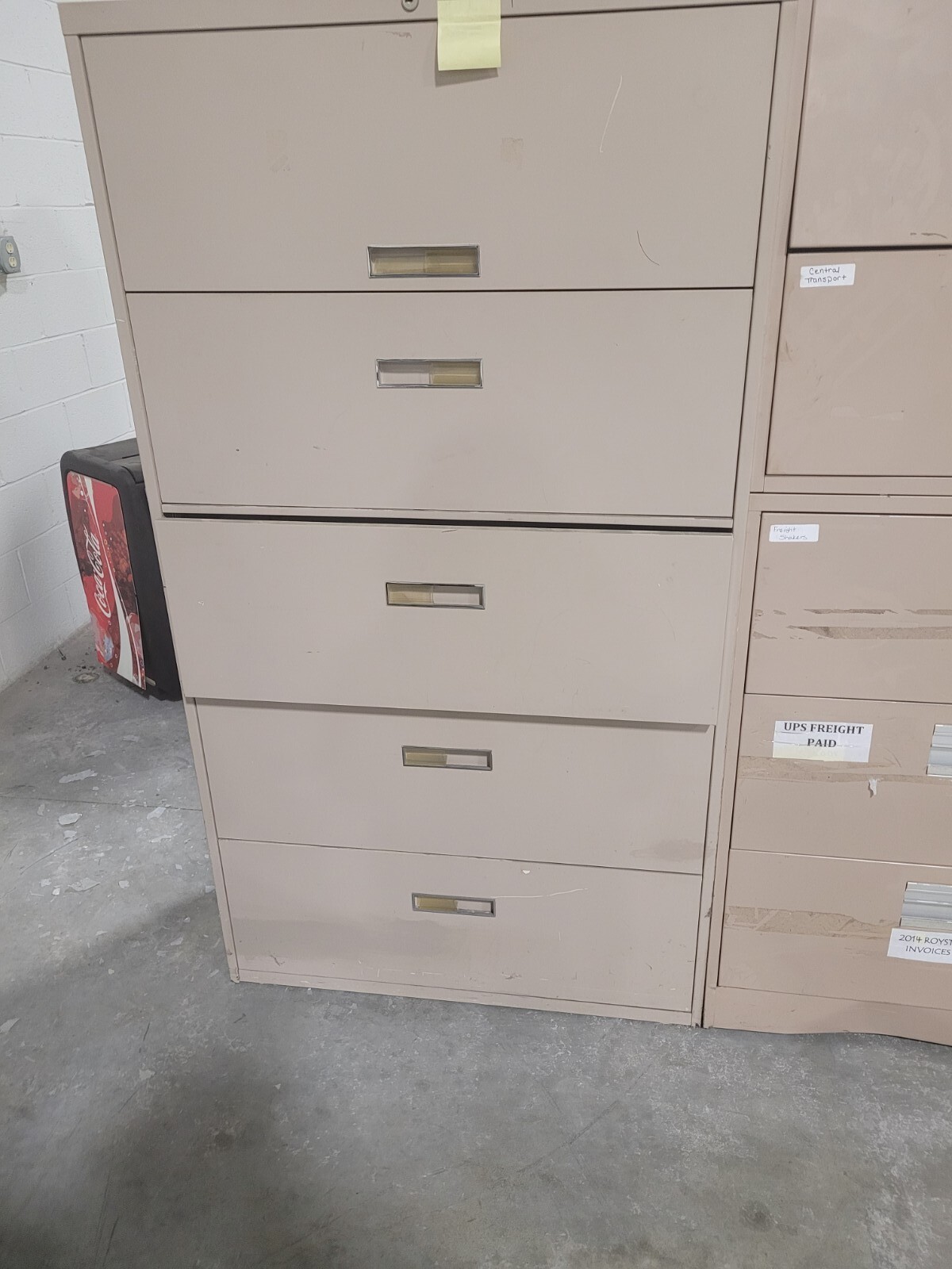Premium Five-drawer Lateral File with retracting top drawer ...