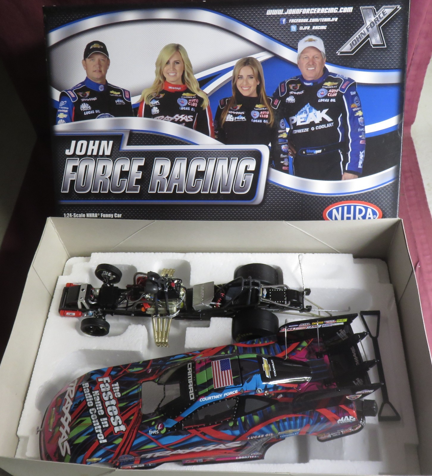 COURTNEY FORCE, TRAXXAS, 1/24 2015 ACTION MUSTANG FUNNY CAR, 1 OF 781 ...