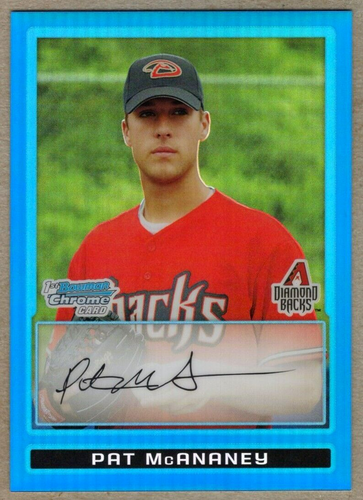PAT MCANANEY - 2009 BOWMAN CHROME PROSPECTS BLUE REFRACTOR RC /150 | eBay