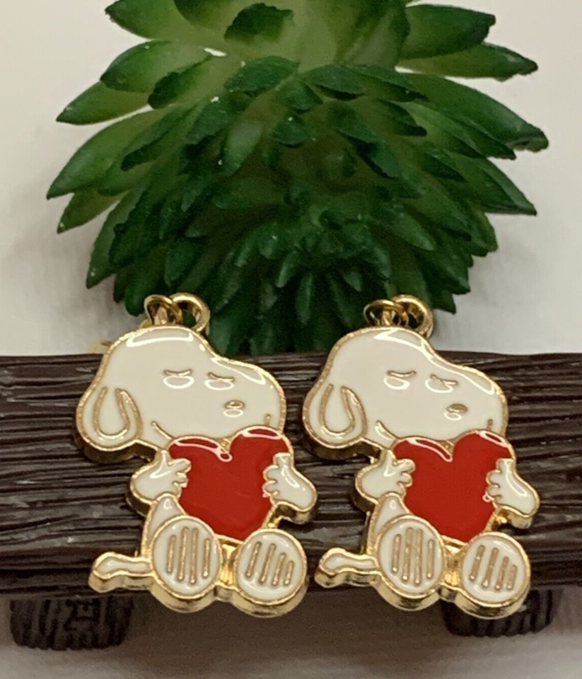 Snoopy Earrings, Gift Idea, Peanuts Earrings, Snoopy, Cute Earrings ...