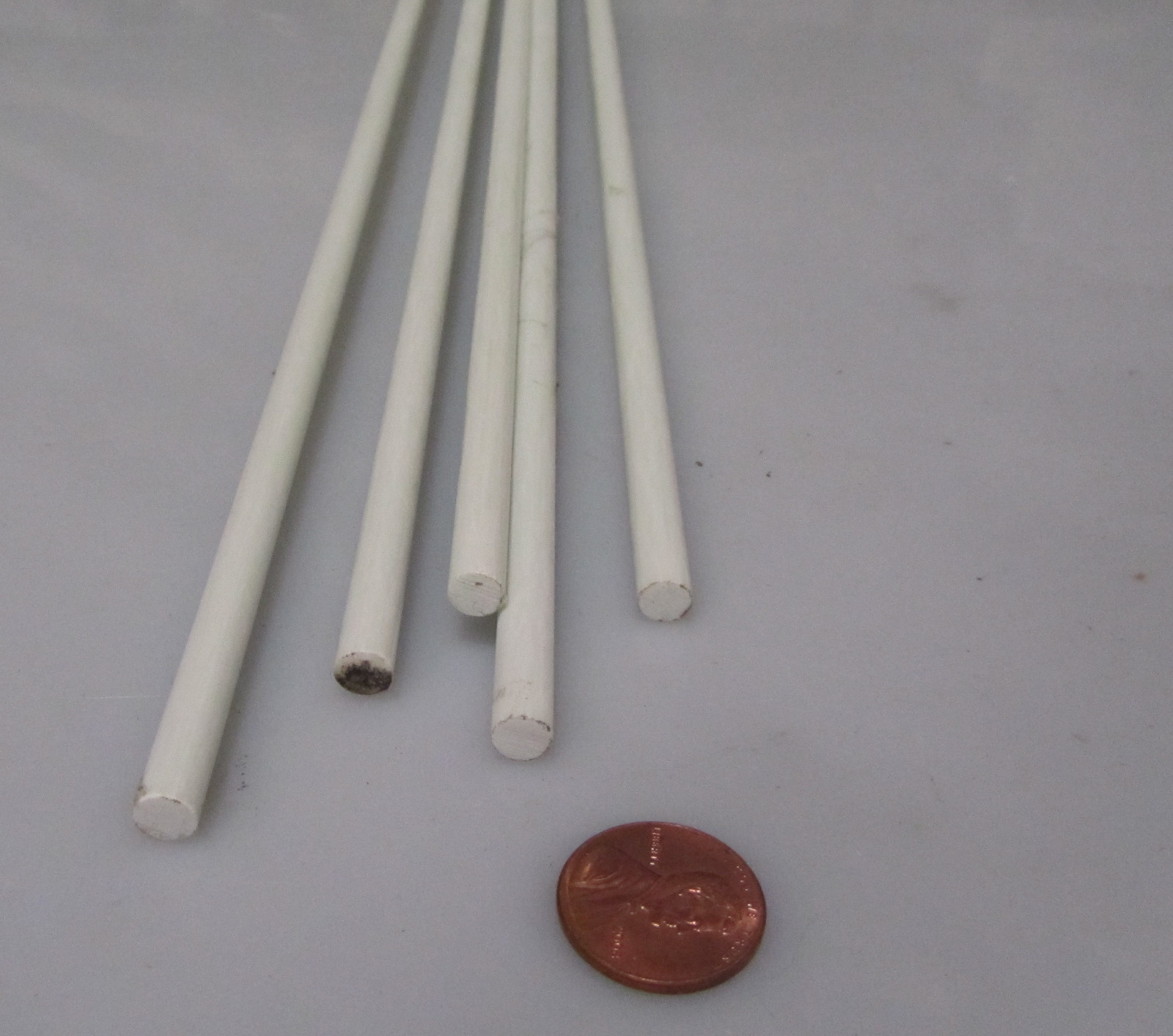 Fiberglass Round Rods .250" (1/4") Diameter x 60 Inch Length, 5 Units ...