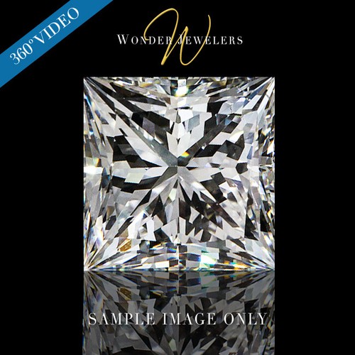 1.01ct Princess Cut Loose Diamond GIA Certified H/SI1 + Free Ring (5453697746) | eBay