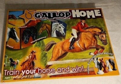 Gallop Home Board Game Vintage Complete 2002 Equestrian Horses Appears ...