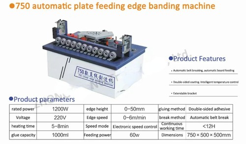 750 Auto Edge Banding Machine Special-shaped Straight Line Double-sided ...